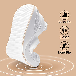PPQ Women's Slip On Walking Shoes-Memory Foam Lightweight Comfortable and Soft Casual Workout Shoes and White Sneakers, Work Shoes