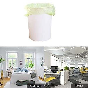 Trash Bags Biodegradable,4-6 Gallon Trash bags Recycling & Degradable Garbage Bags Compostable Bags Strong Rubbish Bags Wastebasket Liners Bags for Kitchen Bathroom Office Car(100 Counts,Green)