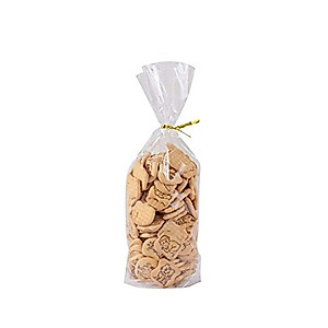Onwon Clear Open-End Flat Cello Cellophane Treat Bag 10x14 inch(1.2mil) Gift Basket Supplies - Pack of 100