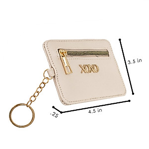 XOXO Women’s Large Metallic White Saffiano Multifunction Solid / Patterned Wristlet (XW321521G-42-A03)