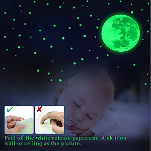 Glow in The Dark Stars for Ceiling,Star Decorations for Bedroom,Kids Boys Girls Room Decor,Wall Stickers for Bedroom,Play Room,Living Room,Wall Decorations,Baby Room Decor,Best Birthday Gift