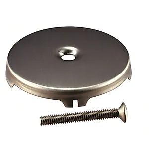 Westbrass Tip-Toe Sch. 40 PVC Bath Waste with One-Hole Elbow, Stainless Steel, D49321-20