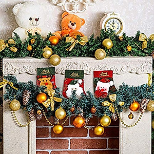 4 Pack of Christmas Cutlery Set, Snowman Santa Moose Knife and Fork Bag Cover Flatware Silverware Holders Xmas New Year Party Table Decoration Ornaments Socks