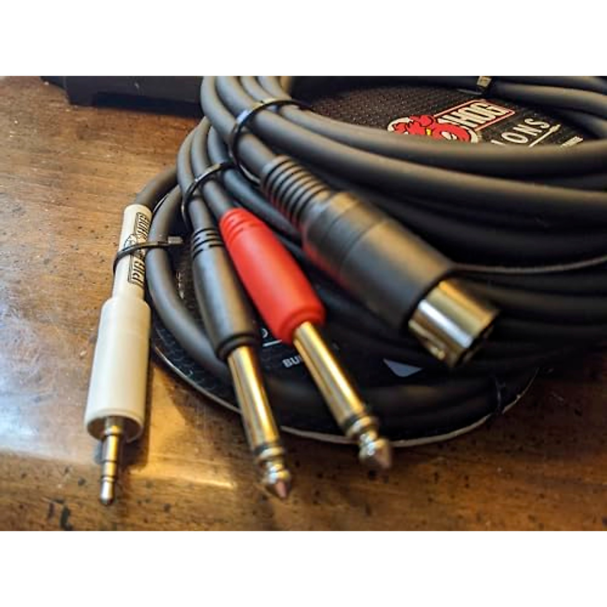 Pig Hog PD-21403 Dual 1/4" Mono (Male) Cable, 3 Feet