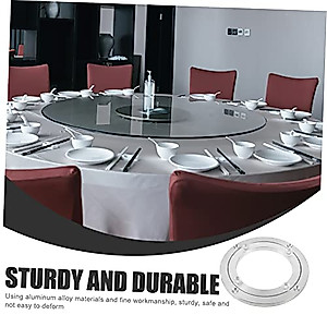 Angoily 4pcs Table Turntable Restaurant Turntable Bearing Restaurant Supply Turntable Swivel Plate Table Accessory Rotating Serving Tray Rotating Platter to Rotate Rubber Load Board Glass