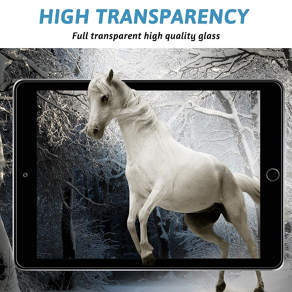 GOZOPO 2-Pack Screen Protector For iPad 9.7 / iPad Air 1, 2, Pro 9.7 - Scratch Resistant Tempered Glass Film