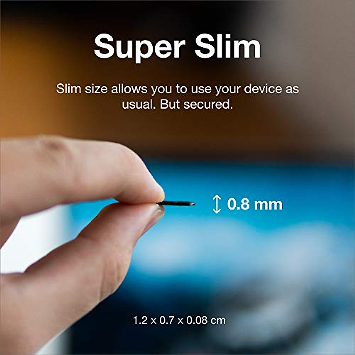 Privise Webcam Cover | PC, Smartphone & Laptop Camera Cover • Made in Germany • Compatible for MacBook, iMac & iPhone • Strong Webcam Sticker • Effective Privacy Protection • Ultra Thin (black) • 3pc