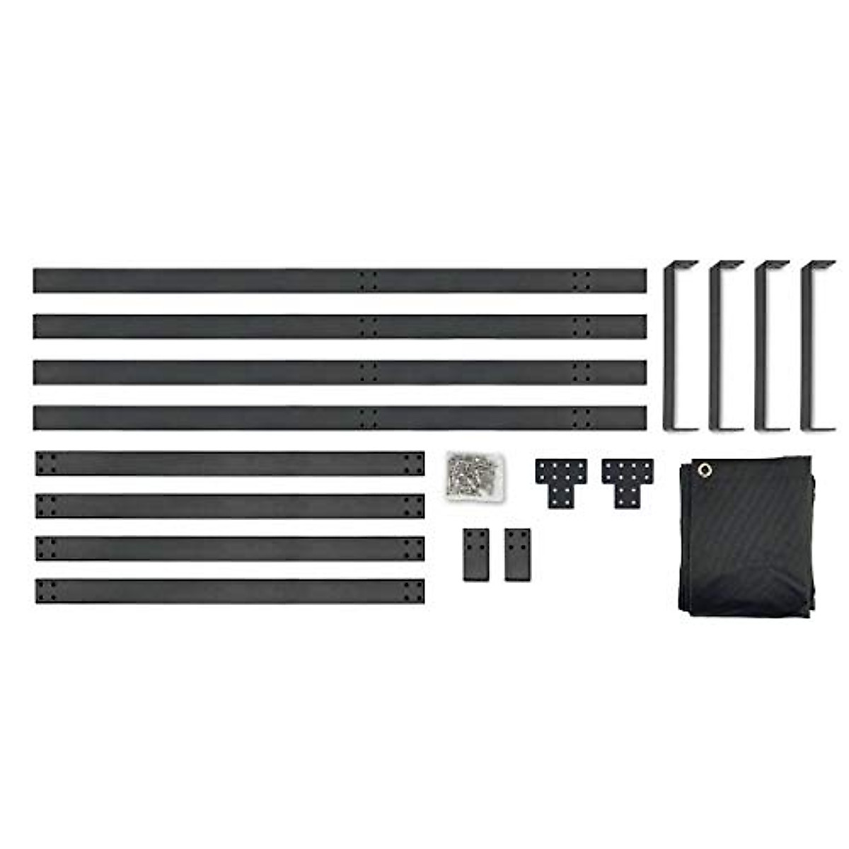 Pilgrim Home and Hearth Pro 60" Rack Outdoor Firewood Log Holder with Cover, Durable Black Powder Coat