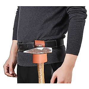 Hammer Holster, Hammer Holder for Tool Belt, Hatchet Holster with Belt Loop, Axe Hammer Loop for Belt, Multi Tool Hammer Holder, Small Hammer Hatchet Carrier Holster