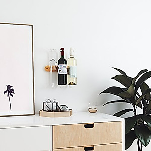 Umbra Showvino Wine Display, White/Natural