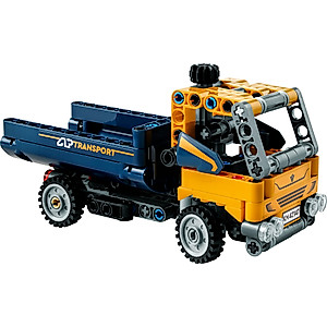 LEGO Technic Dump Truck 2 in 1 Building Set, Engineering Toy for Back to School, Buildable Construction Vehicle or Excavator Digger Model, Back to School Gift for Kids Ages 7 and Up, 42147