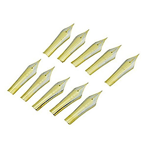 10 PCS Jinhao Spare Pen Nibs for Jinhao 450, 750, 159, Dragon Offspring and Double Dragon Fountain Pen