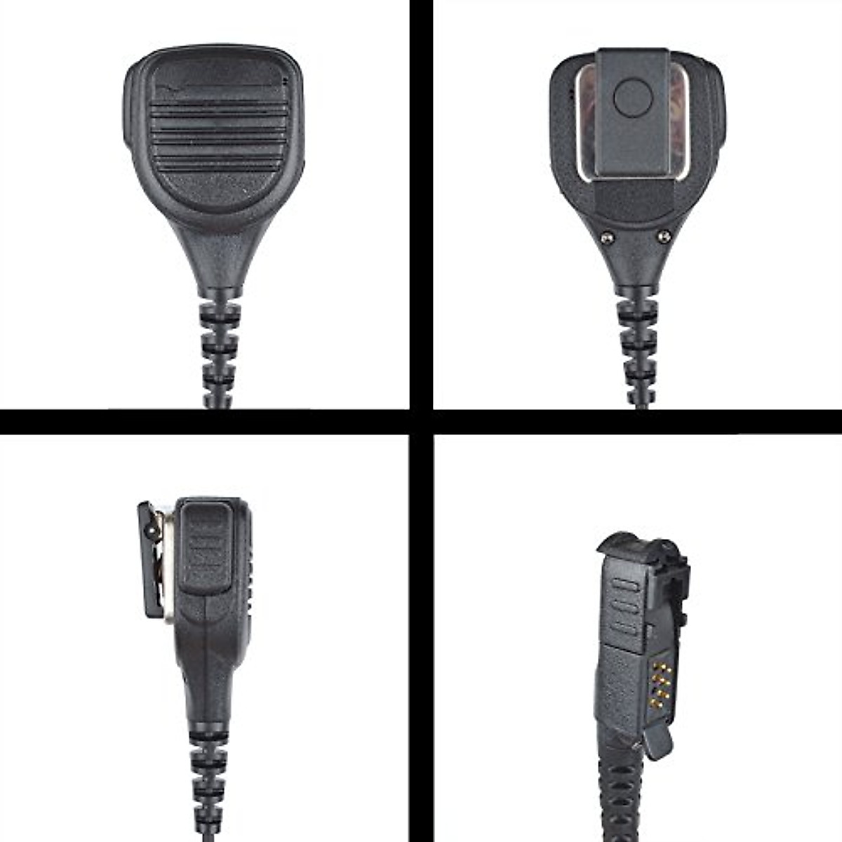Guanshan VBLL Heavy-Duty Remote Speaker Microphone Shoulder Mic for XPR3000 XPR3300 XPR3300e XPR3500 XPR3500e