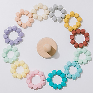 Baby Stacking Toys Silicone Stacking Ring Stacker Toddler Teething Toy Montessori Senses Educational Learning