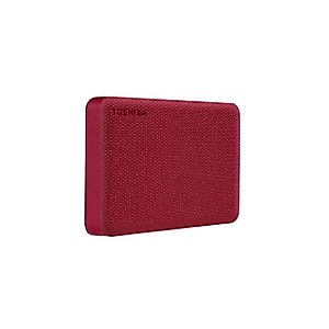 Toshiba Canvio Advance 4TB Portable External Hard Drive USB 3.0, Red - HDTCA40XR3CA