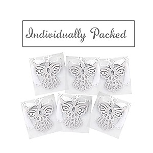 Funeral Favors Angel Bookmarks - 50 Individually Packaged Bookmarks - Celebration of Life and Memorial Gifts