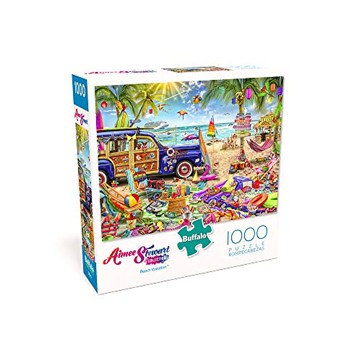 Buffalo Games - Aimee Stewart - Beach Vacation - 1000 Piece Jigsaw Puzzle