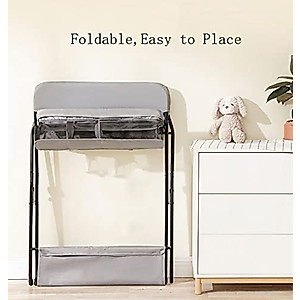FUNTRESS Portable Changing Table for Baby/Infant Foldable Diaper Changing Station Sturdy and Convenient