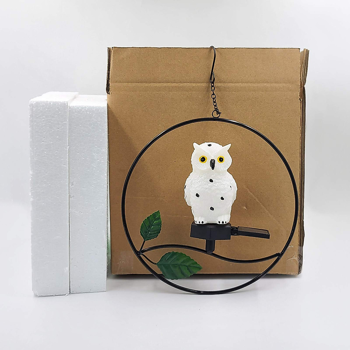 æ— Hanging Solar Owl Light, Waterproof Garden Animal Lights, Yard Art Decorations for Outdoor Patio, Pathway Lawn Courtyard