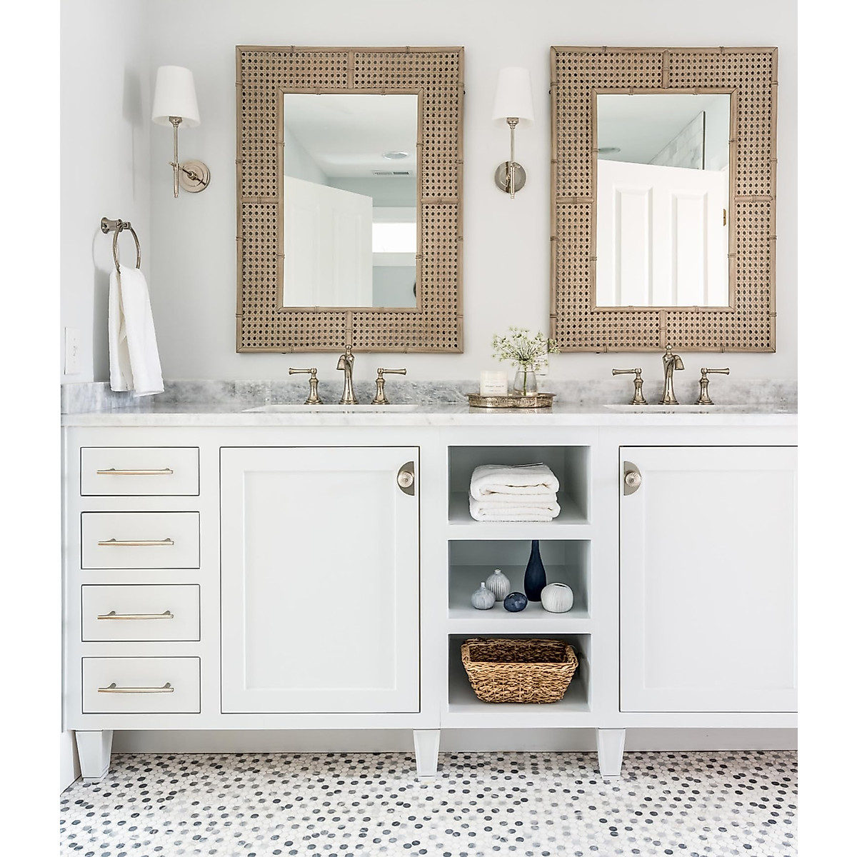 Froluya White Wallpaper Peel and Stick 16 inch x 118 inch Contact Paper Matte Removable Waterproof White Peel and Stick Wallpaper Self-Adhesive Contact Paper for Cabinets Bedroom Bathroom