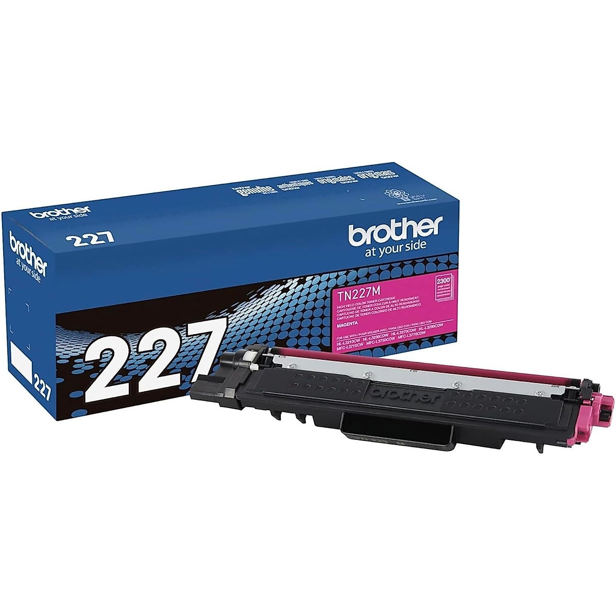Brother TN227(CMY) High Yield Color Toner Set Cyan,Magenta, Yellow 3 Pack for HL-L3210CW, HL-L3230CDW, MFC-L3750CDW in Retail Packaging