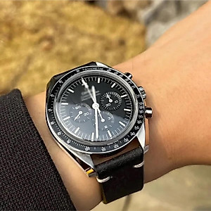 Niziruoup Watch Band Top Grain Leather Strap 19mm 20mm 21mm 22mm Vintage Quick Release Crazy Horse Oiled Leather Watch Strap Bracelet Genuine Replacement Band for Men Women, Leather, Black