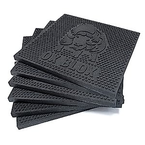 RV Leveling Rubber Pads 12x12x.75 (6-Pack) | Slip-Resistant | Prevents Sinking and aids in stabilizing | 12x12x3/4 | Rubber levelers for Campers, RVs, and Trailers