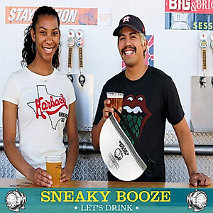 Sneaky Booze Hidden Flask Pouch For Men And Women: Portable 32oz Undetectable Alcohol Bag. Concealable Plastic Wine Liquor Body Hip Flasks. Disguised Leak Proof Travel Bags For Cruise Concert Festival