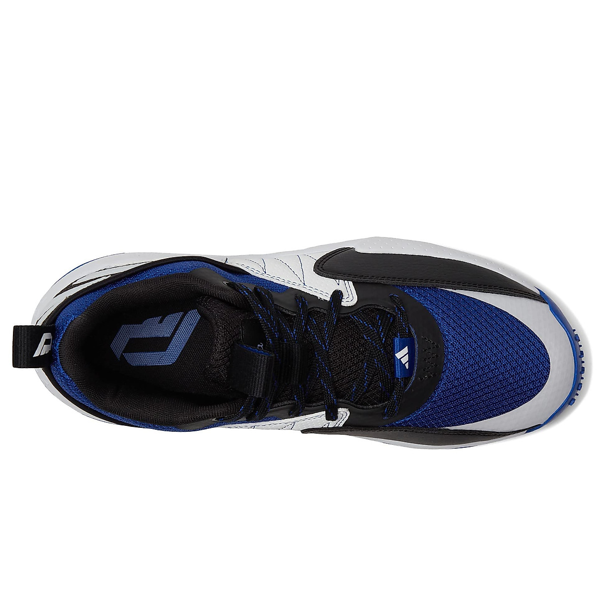 adidas Unisex Dame Certified Basketball Shoe, Team Royal Blue/White/Black, 15 US Men