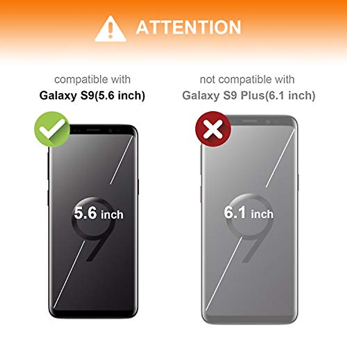 KIHUWEY Galaxy S9 Case Crossbody Lanyard Zipper Wallet with Credit Card Holder and Wrist Strap,Protective Purse Cover for Samsung Galaxy S9 Red