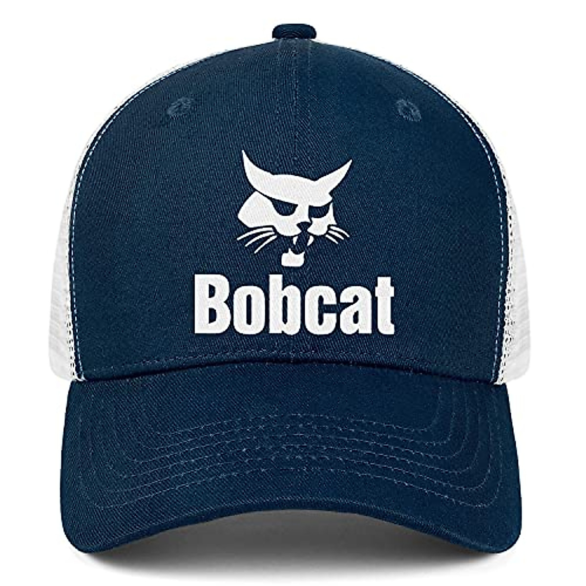 Unisex Black Cap Baseball Cap for Men Women Bobcat-Logo Denim Hat Adjustable Sun Hat Dad Hat