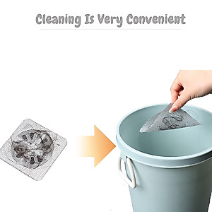 25pcs 4" X 4" Disposable Shower Drain Cover,Bathroom Hair Catcher,Drain Mesh Cover Strainer for Laundry Bathtub Kitchen and Sink