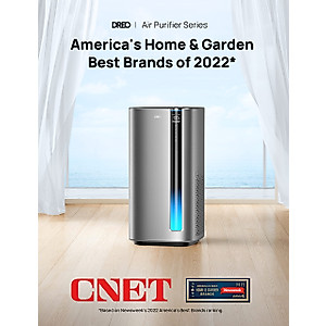 Dreo Air Purifiers for Home Large Room Bedroom, H13 True HEPA Filter Removes 99.985% of Pets Hair Particles Dust Smoke Pollen, PM2.5 Monitor, Auto Mode & Tower Fan 42 Inch Pilot Max