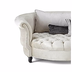 DXMRWJ Relax Living Room Sofa Vintage Stretch Nordic Ergonomic Couch Adults Wooden Living Room Furniture