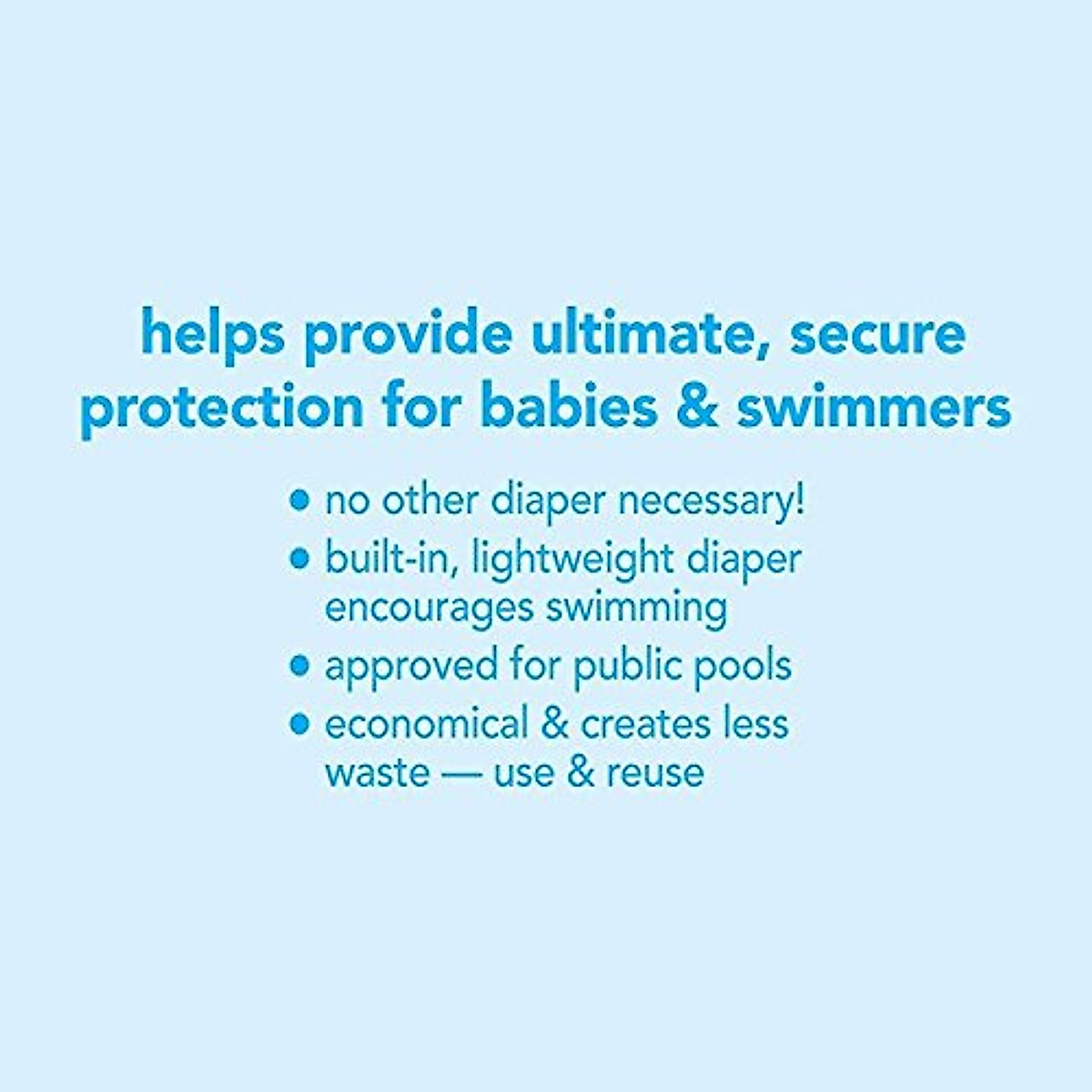 i Play. by green sprouts Reusable Swim Diaper (2pk) | No Other Diaper Necessary, UPF 50+ Protection White Pull On 6 Months