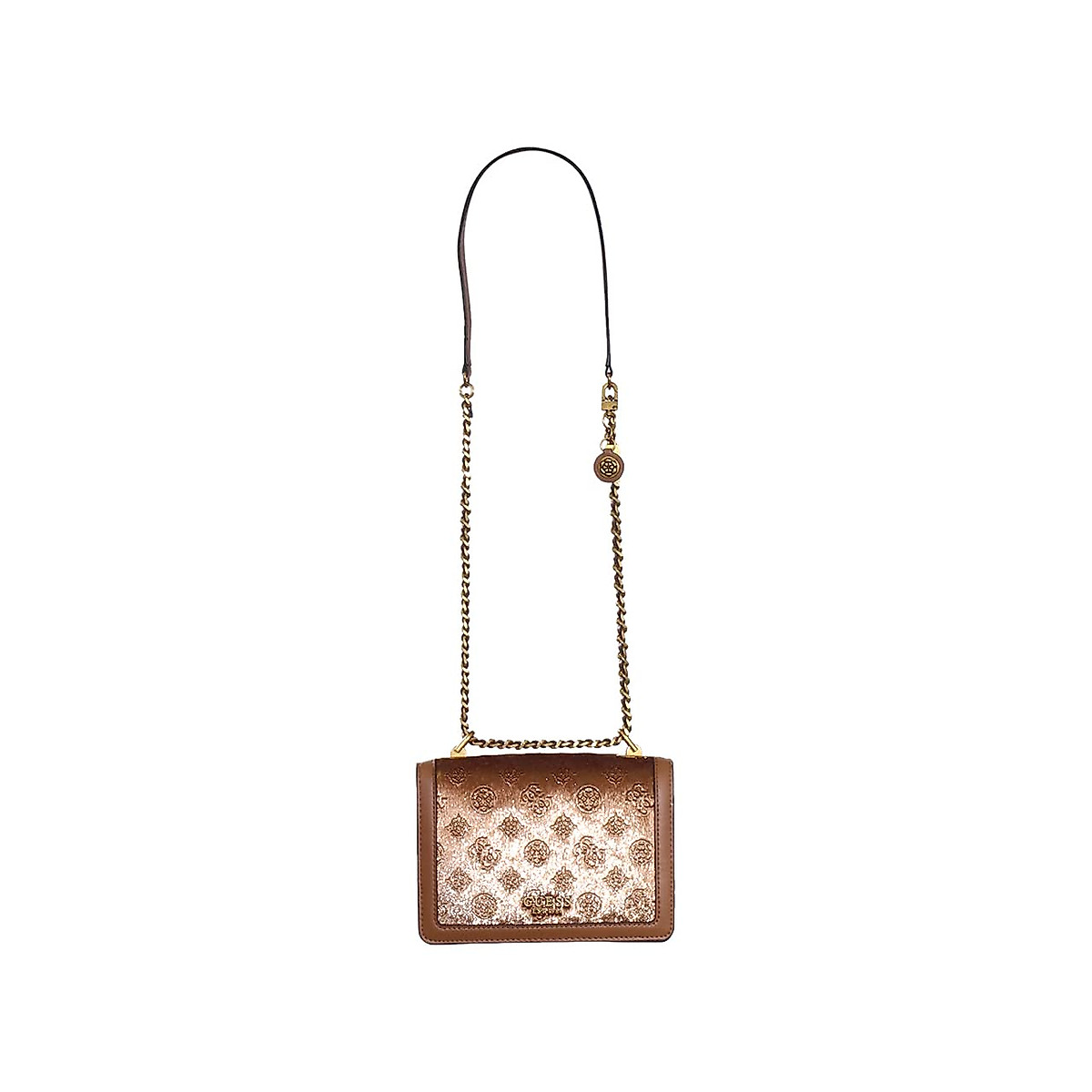 GUESS Abey Convertible Crossbody Flap, Bronze