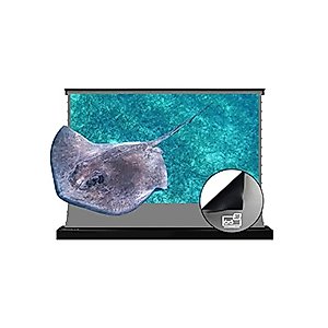 VIVIDSTORM-3D Long Focus Ambient Light Rejecting Screen Material, Motorized Floor-Rising Projection Screen,Compatible with Lumen up to 1800ANSI of Normally Projector,VSDSTALR120H-3D