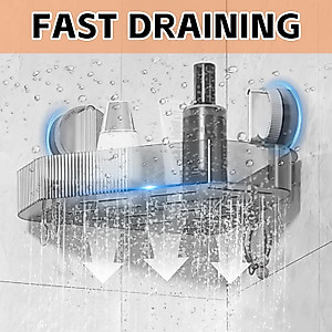 Willimp Suction Cup Corner Shower Caddy 5 Pack Shower Shelf for Inside Shower Corner Shower Shelves Adhesive Corner Shelf for Wall, Bathroom, Shower, Kitchen (Clear, 5pcs)