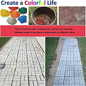 Anothera 15.7"x15.7"x1.57" Concrete Molds Reusable Walk Maker Pathmate Stone Molding Stepping Stone Path Maker Paver Yard Patio Lawn Garden DIY Walkway Pavement Brick Moulds (8-Grid)