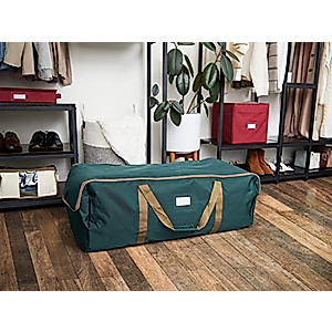 Covermates Keepsakes - Storage Duffel Bag - Heavy Duty Polyester - Reinforced Handles - Closet Storage-Green