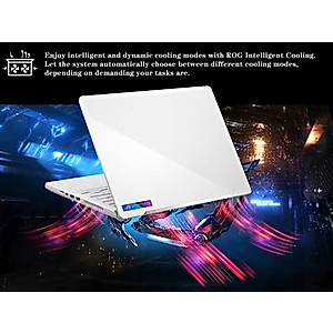 ASUS 2023 ROG Zephyrus 14" WQXGA 120Hz Gaming Laptop, AMD Ryzen-9 6900HS, 40GB DDR5 RAM, 4TB PCIe SSD, RGB Backlit Keyboard, AMD Radeon RX 6700S, Win 11, White, 32GB SnowBell USB Card