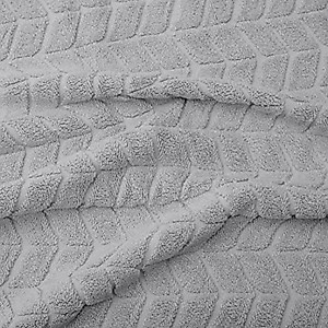 Alusa Home Ultra Soft & Plush 700 GSM Luxury Bath Towels | 100% Zero-Twist, Long-Staple Cotton | Remarkably Absorbent & Extra Large | 6 Piece Towel Set (Pewter Grey)