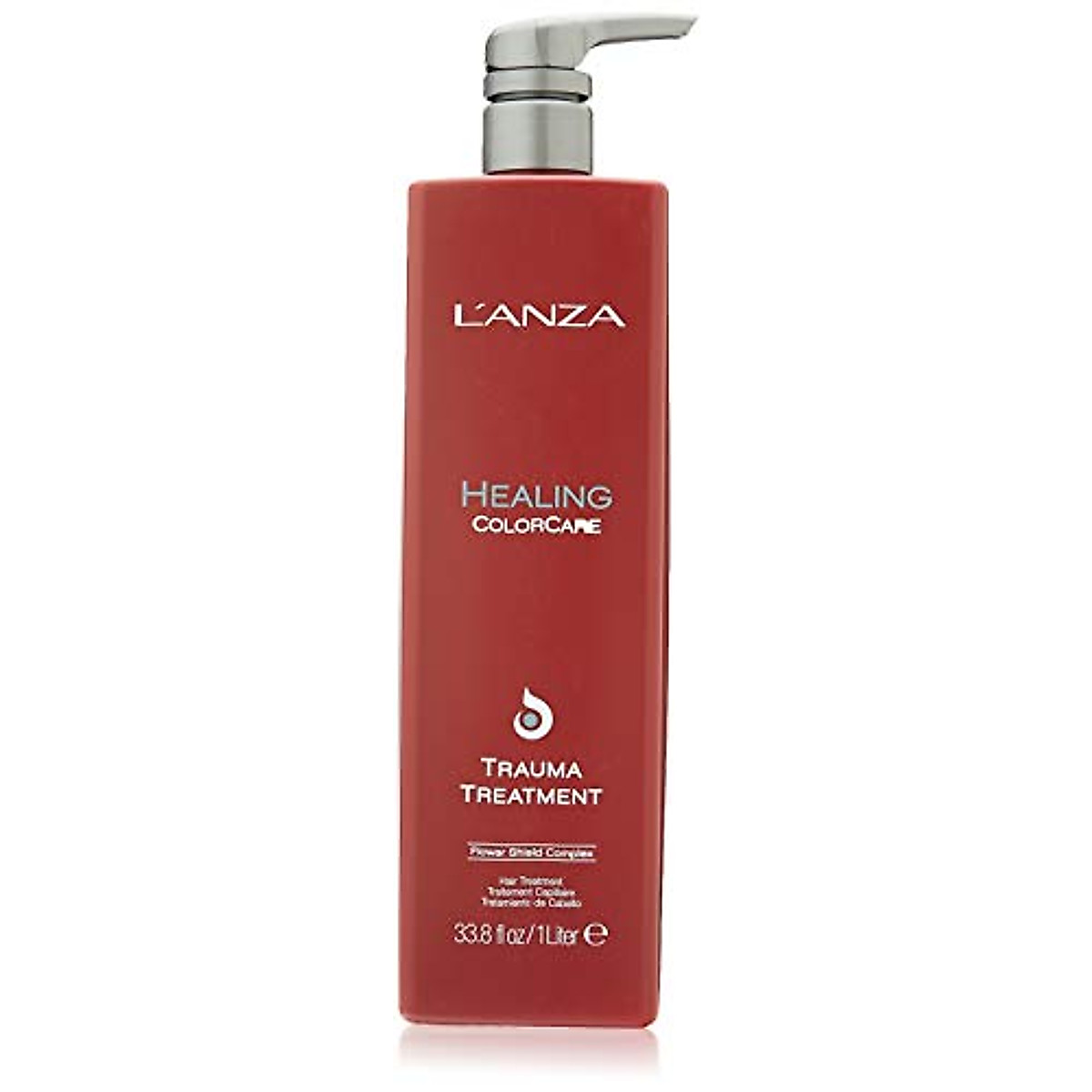 L'ANZA Healing ColorCare Color Preserving Trauma Hair Treatment for Dry Damaged Hair, Eliminates Frizz, and Adds Shine while Styling, With UV and Heat Protection to prevent damage (33.8 Fl Oz)