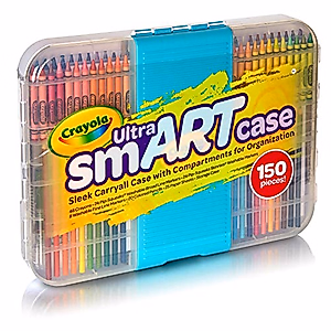 Crayola Ultra Smart Case, 150 Pieces, Art Set for Kids, Gift, (Model: 04-6810)
