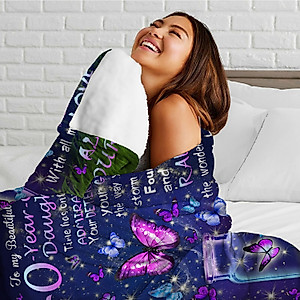 CUDEVS 40th Birthday Gifts for Women, 40 Year Old Birthday Gifts for Women, 40th Birthday Gifts Women Blanket, 40th Birthday Gifts, Daughter Birthday Gift