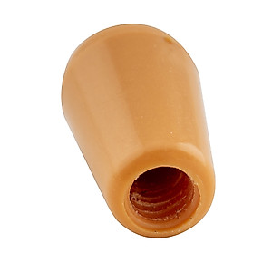 Musiclily Pro Metric Thread Plastic Guitar 3 Way Toggle Switch Tips LP Pickup Selector Switch Caps Switch Knobs for Import Epiphone Les Paul Style Electric Guitar, Amber (Set of 2)