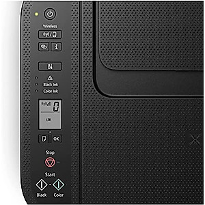 Canon PIXMA TS Series Wireless All-in-One Color Inkjet Printer, Black - Print, Scan, Copy for Home Office - 1.5 Segment LCD Display, 4800 x 1200 dpi, USB and WiFi Connection - BROAG Printer_Cable