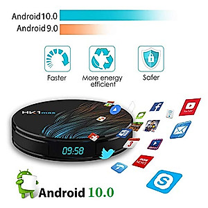 Sofobod HK1MAX Smart TV Box, 4GB RAM 64GB ROM Android 10.0 HD 4K 2.4G/5G Dual WiFi H.265 Decoding Set top Box:HK1MAX 4D