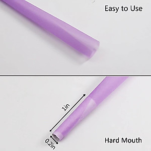 NIVESY 50 Pack 4 inch ConeRolls Paper Natural Paper and SpoonShape Tool Set (Purple)