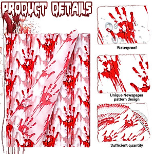 100 Sheets 20 * 14 Inches Horror Bloodstain Pattern Tissue Paper for Gift Bags, Halloween Tissue Paper for Gift Wrapping for Halloween Party DIY Craft